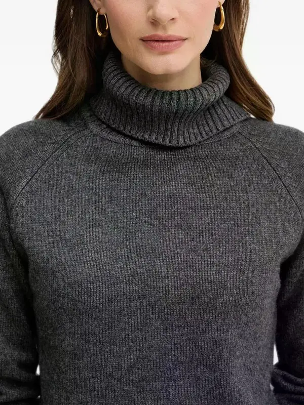 SILVIAN HEACH Essencial Button-detail Turtleneck Sweater - Grey