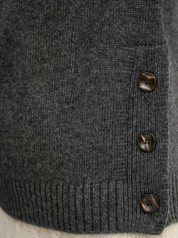 SILVIAN HEACH Essencial Button-detail Turtleneck Sweater