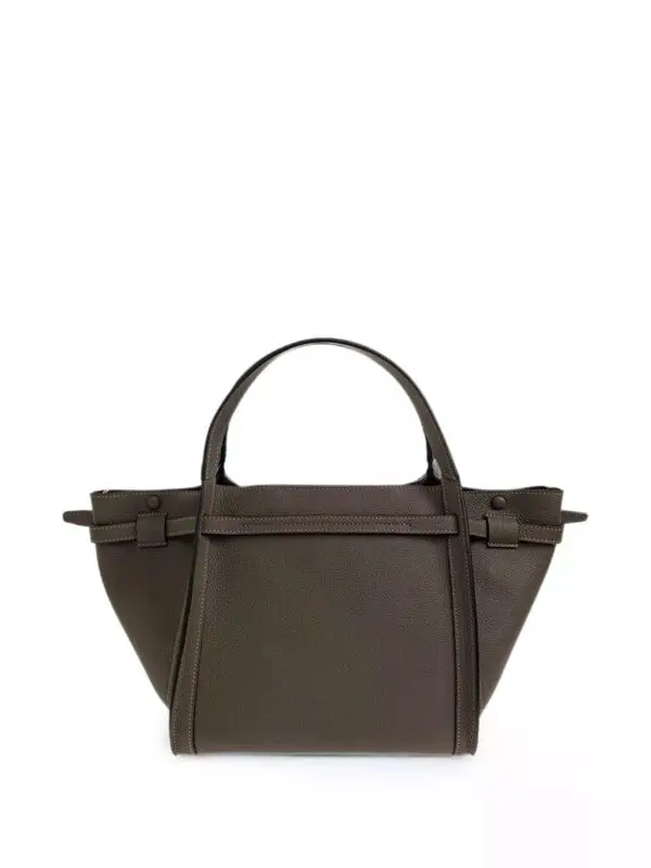 TOD'S T Signature Shopping Bag In Leather Small - Brown