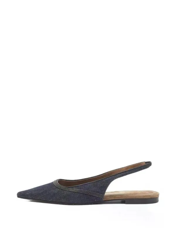 Brunello Cucinelli Pointed-toe Ballet Flats
