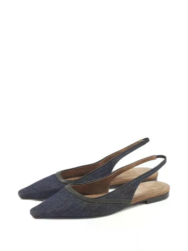 Brunello Cucinelli Pointed-toe Ballet Flats