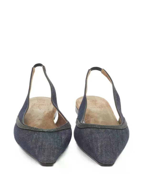 Brunello Cucinelli Pointed-toe Ballet Flats