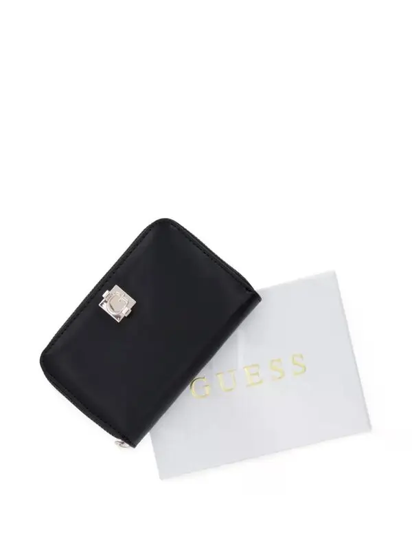 Guess Logo-plaque Zip-around Wallet