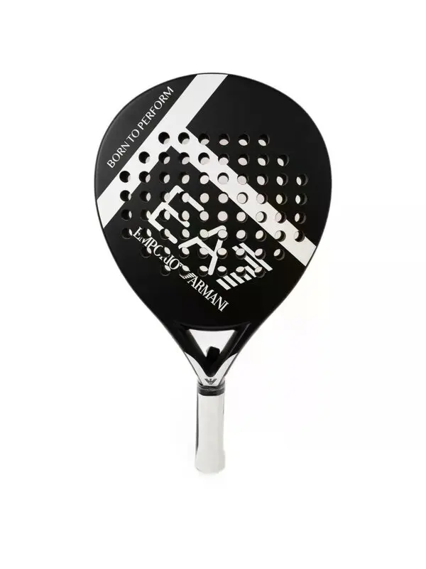 EA7 Logo-print Paddle Racket