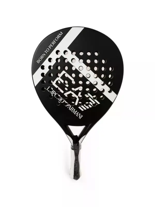 EA7 Logo-print Paddle Racket
