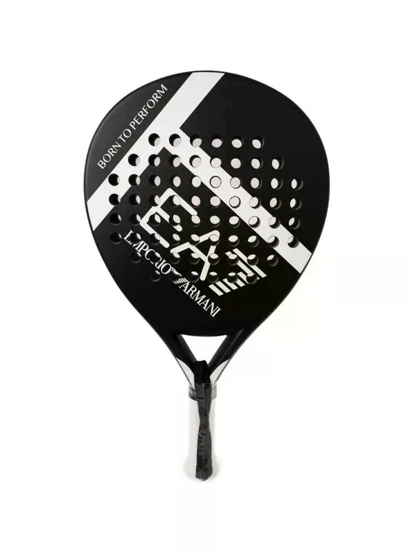 EA7 Logo-print Paddle Racket