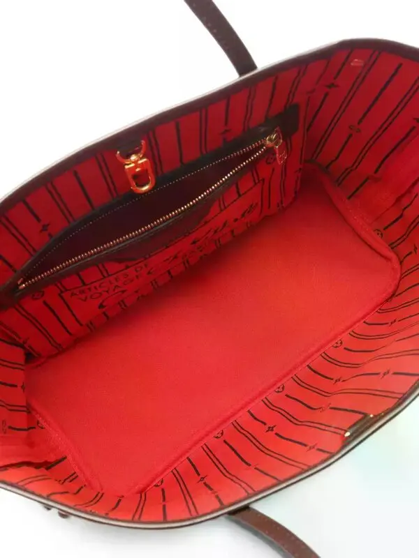 LOUIS VUITTON 2012 Pm Neverfull Damier Ebene Tote Bag