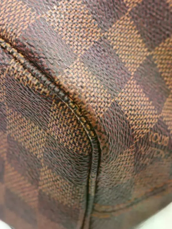 LOUIS VUITTON 2012 Pm Neverfull Damier Ebene Tote Bag