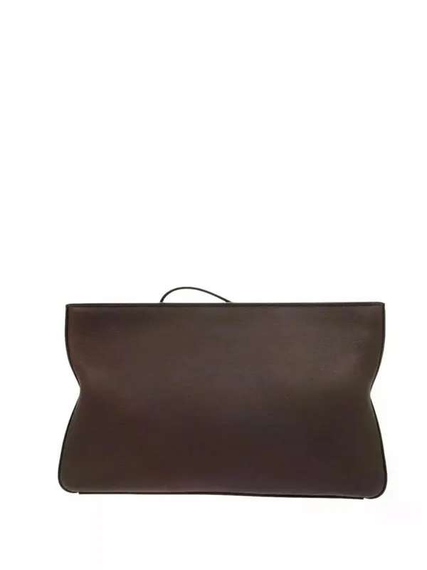 FERRAGAMO 2015-2026 Leather Soft Pouch Clutch Bag