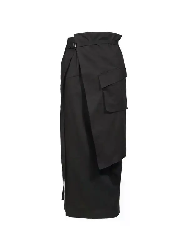 BOHEMSEO Buckle-detail Wrap Midi Skirt