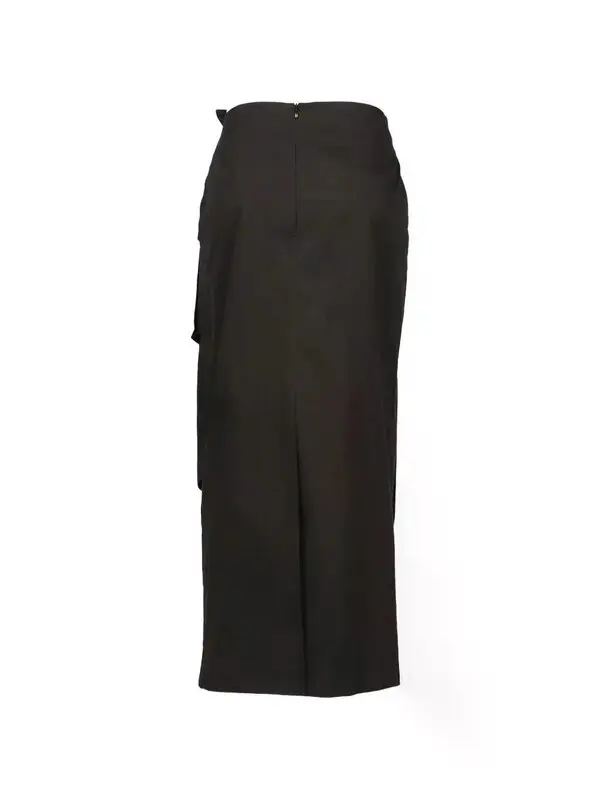 BOHEMSEO Buckle-detail Wrap Midi Skirt