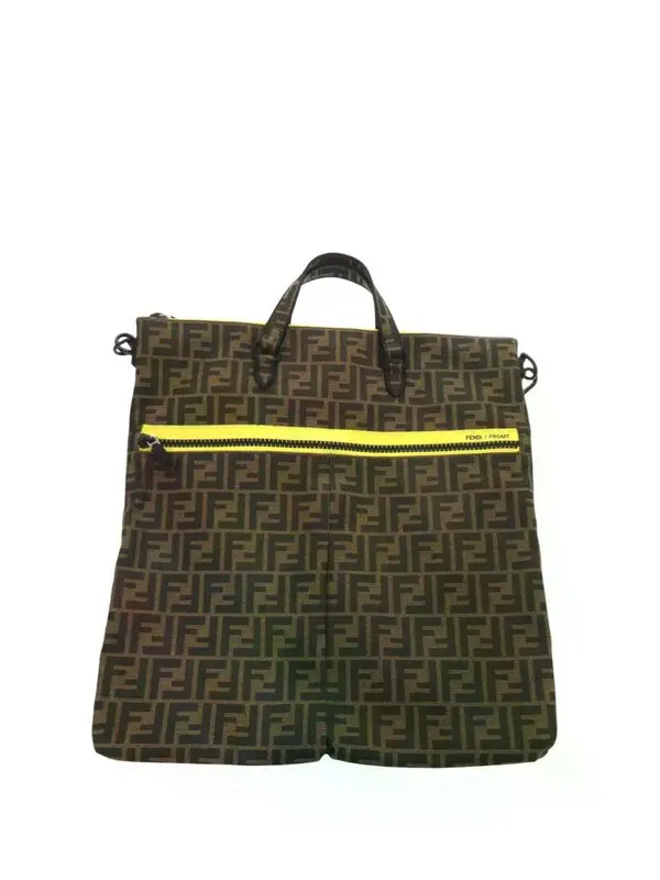 Fendi Frgmt Zucca Canvas Shopping Tote Satchel