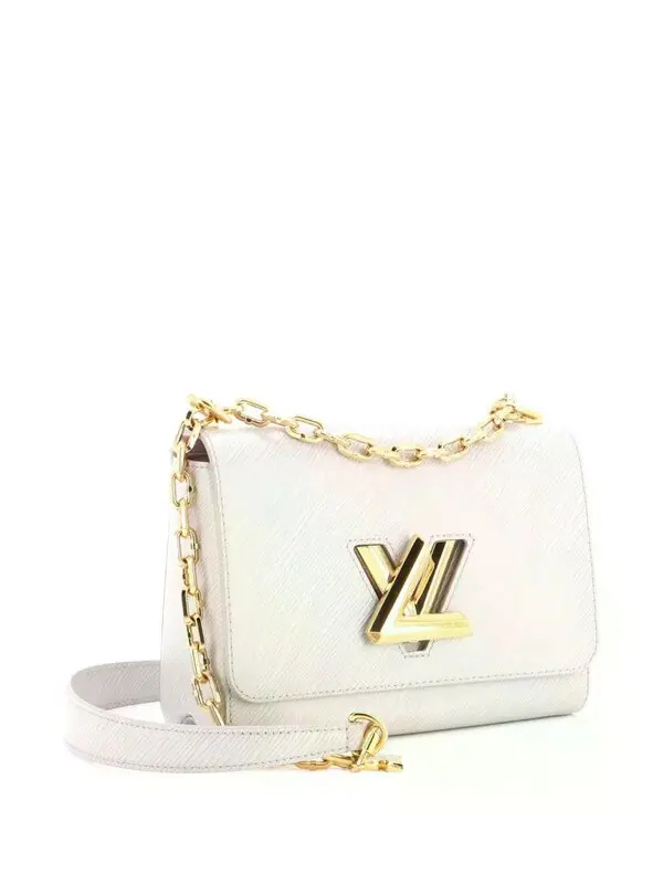 LOUIS VUITTON Flower Charm Twist Bag Epi Leather Mm Shoulder Bag