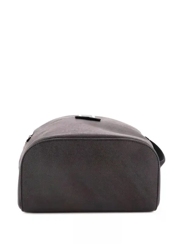 LOUIS VUITTON Anton Taiga Leather Backpack - Black