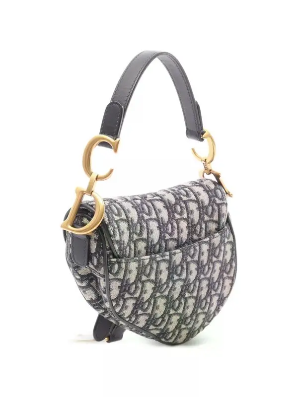 Dior Oblique Saddle Shoulder Bag - Blue