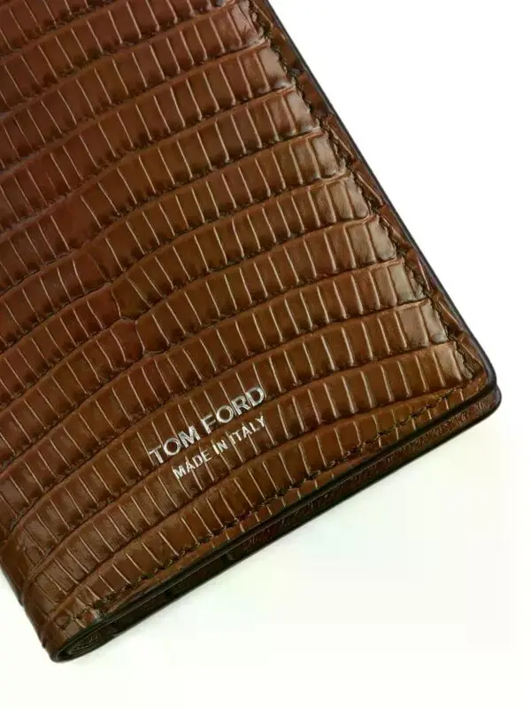 TOM FORD Lizard-effect Card Holder