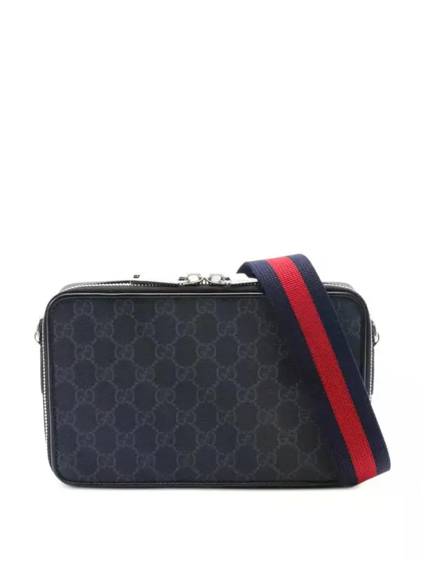 Gucci Gg Supreme Shoulder Bag - Black