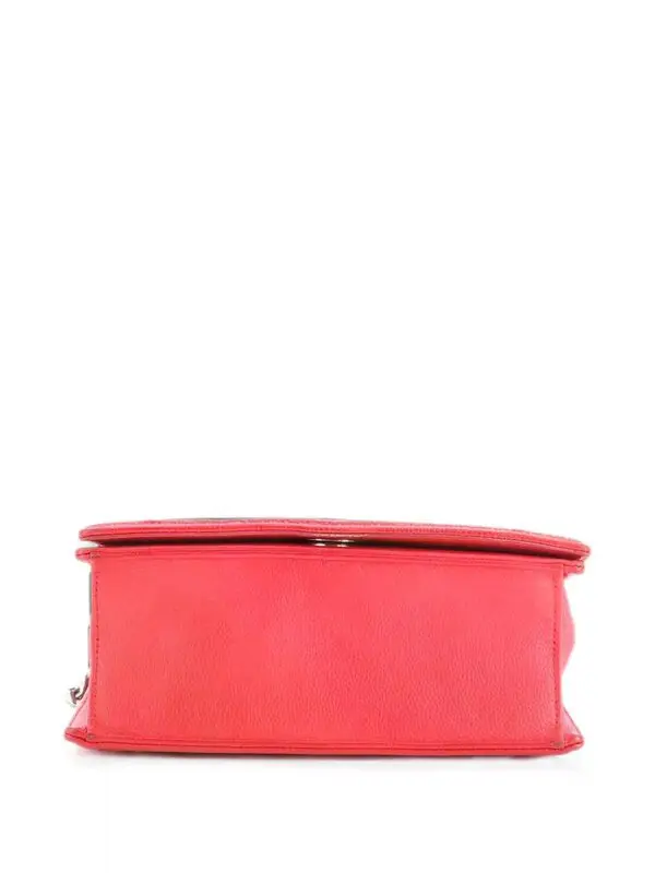 Dior Diorama Flap Bag Grained Calfskin Small Crossbody Bag - Red