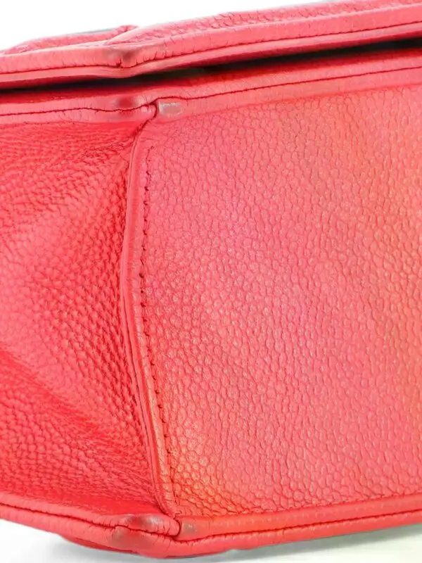 Dior Diorama Flap Bag Grained Calfskin Small Crossbody Bag - Red