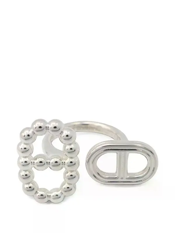 Hermès 2020s Chaîne D'ancre Area 2 Ring - Silver