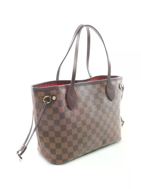 LOUIS VUITTON Damier Ebene Canvas Neverfull Tote Bag