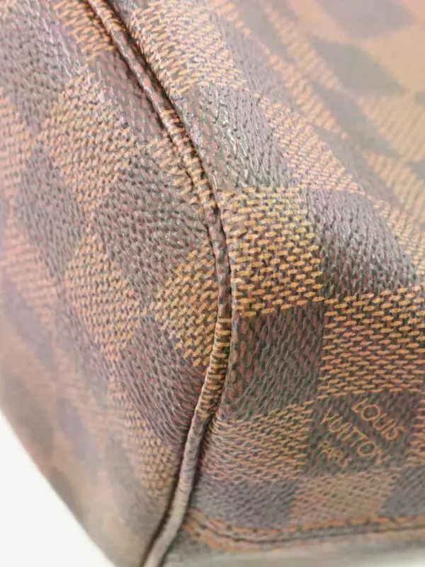 LOUIS VUITTON Damier Ebene Canvas Neverfull Tote Bag