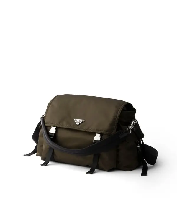 Prada Re-nylon And Leather Shoulder Bag