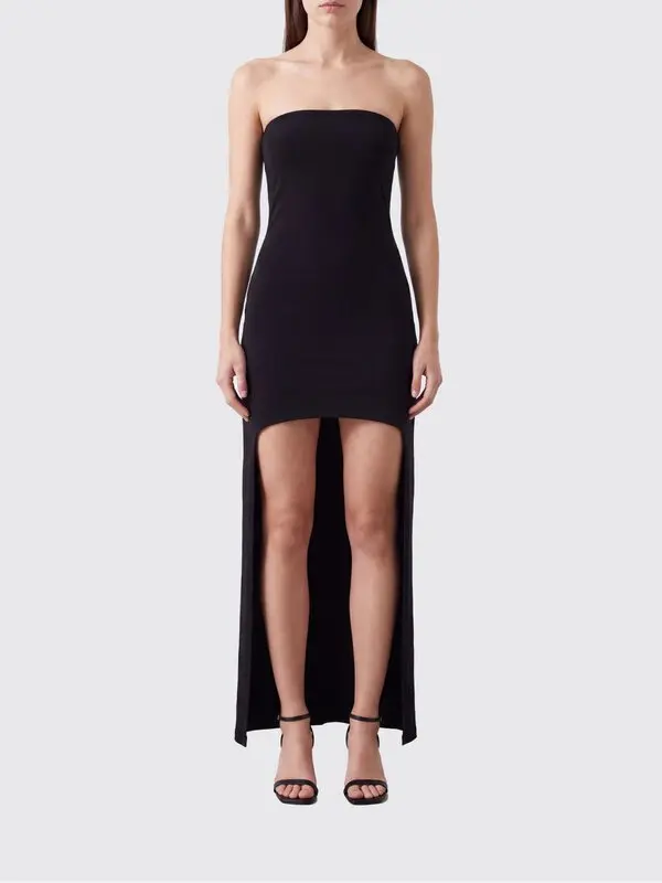 Alexander Wang Asymmetric Off-the-shoulder Long Dress In Viscose