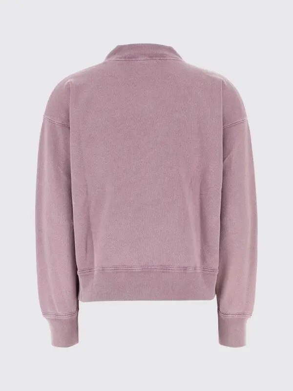 Isabel Marant Étoile Oversized Cotton Logo Sweatshirt With Funnel Neck - Pink
