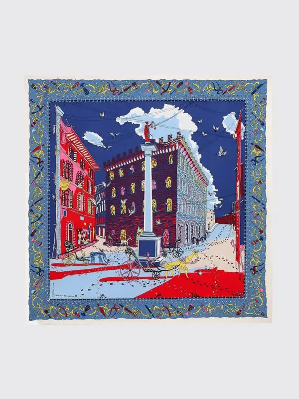 FERRAGAMO Scarf Colour - Blue