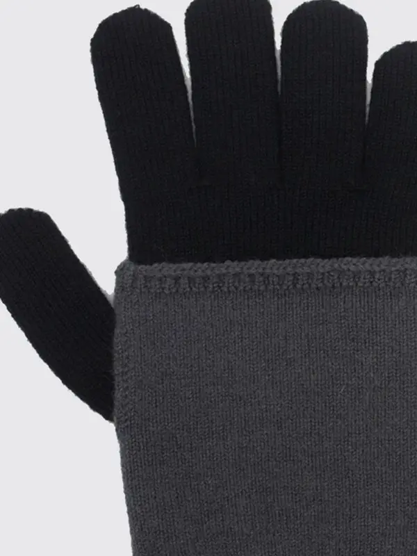 MAISON MARGIELA Double-layer Wool Blend Gloves - Grey