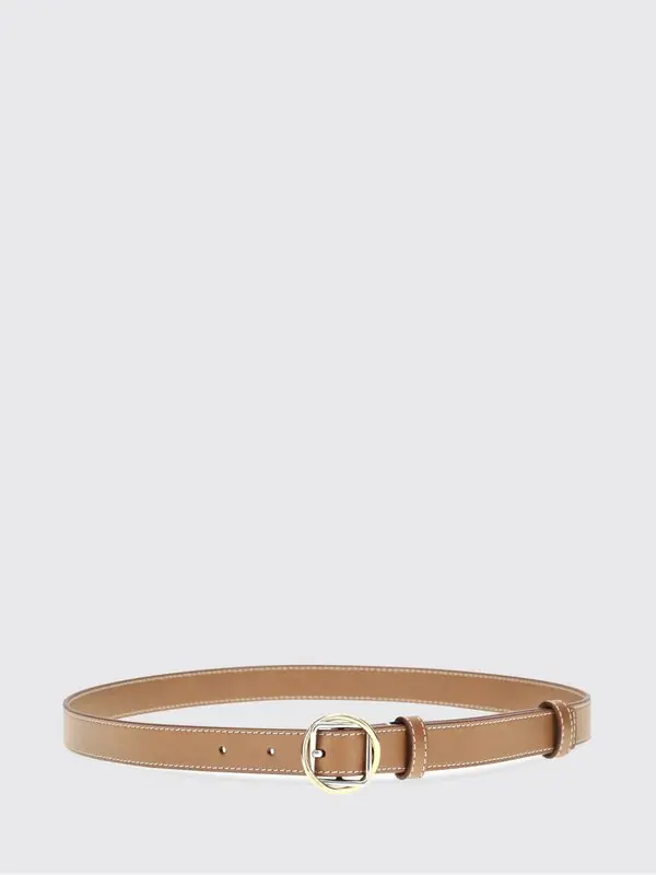 Jacquemus Smooth Leather Belt With Metal Buckle - Brown