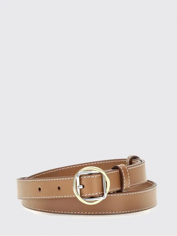 Jacquemus Smooth Leather Belt With Metal Buckle