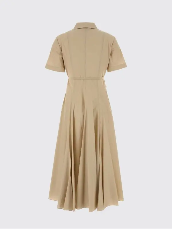 Tory Burch Midi Shirt Dress In Stretch Cotton With Belted Waist