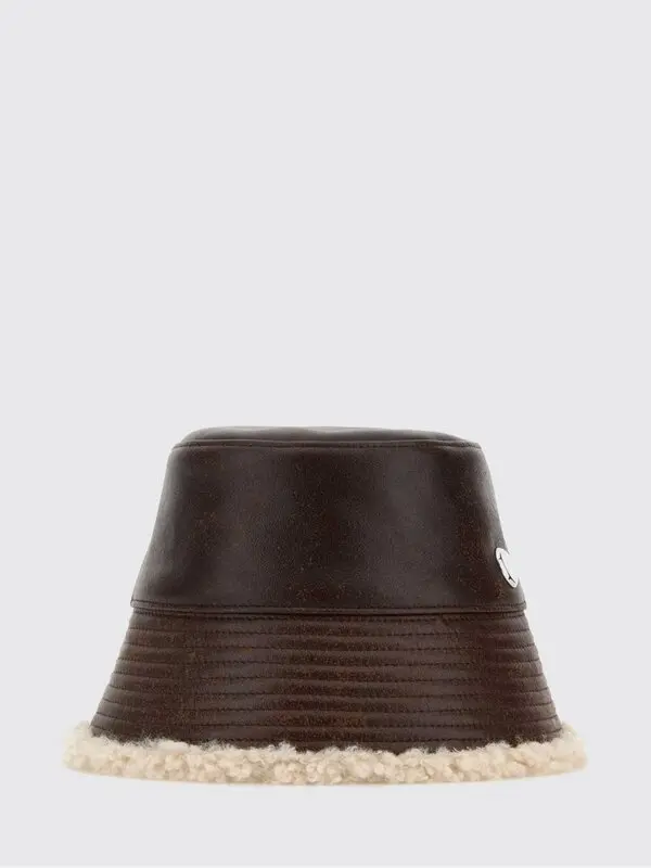 Stella McCartney Eco Alter Mat Bucket Hat With Metallic Logo - Coffee