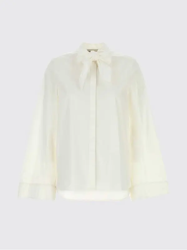 Tory Burch Cotton Shirt With Pussy-bow Collar