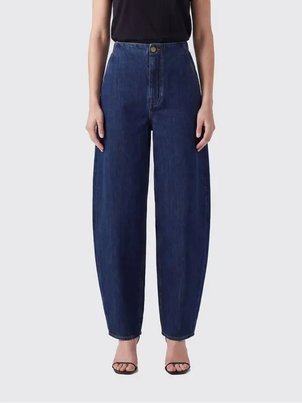 JIL SANDER High-waisted Baggy Jeans In Recycled Denim