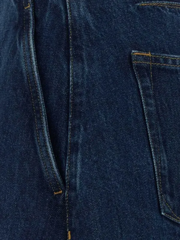 JIL SANDER High-waisted Baggy Jeans In Recycled Denim