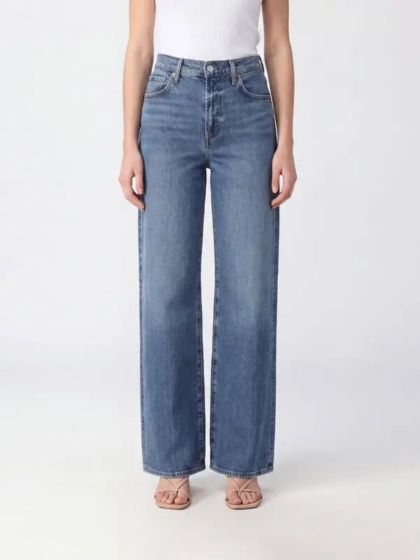 AGOLDE High-waisted Palazzo Jeans In Recycled Stretch-cotton