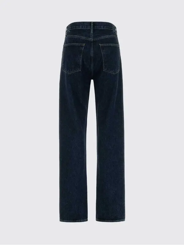 AGOLDE High-waisted Straight Leg Jeans In Recycled Cotton Denim
