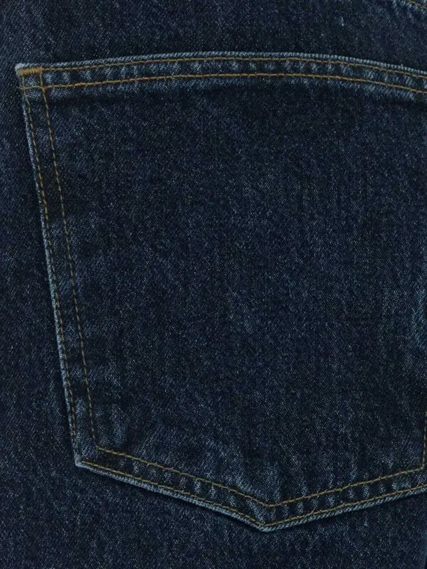 AGOLDE High-waisted Straight Leg Jeans In Recycled Cotton Denim