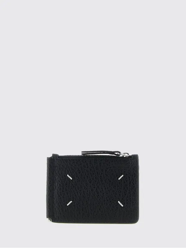 MAISON MARGIELA Grained Leather Bifold Wallet With Four Stitches