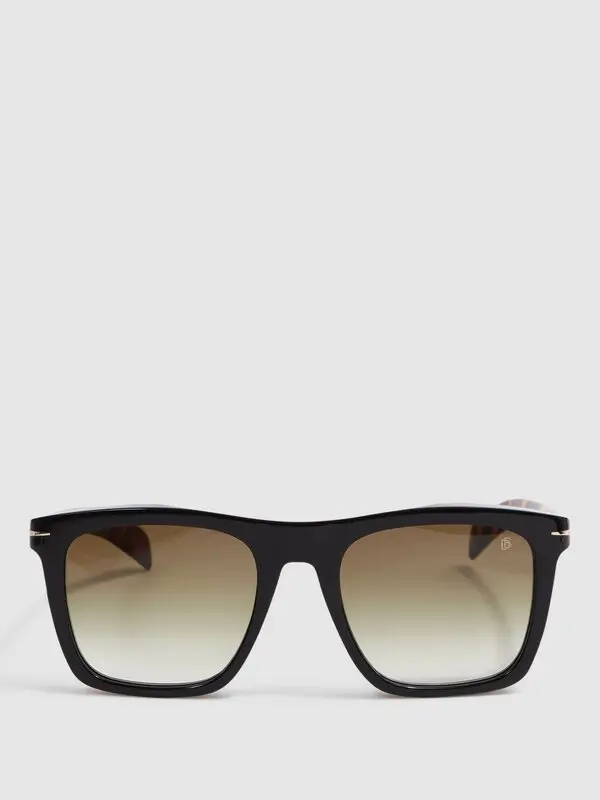 DB EYEWEAR BY DAVID BECKHAM Squared Tortoiseshell Sunes