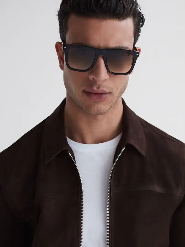 DB EYEWEAR BY DAVID BECKHAM Squared Tortoiseshell Sunes