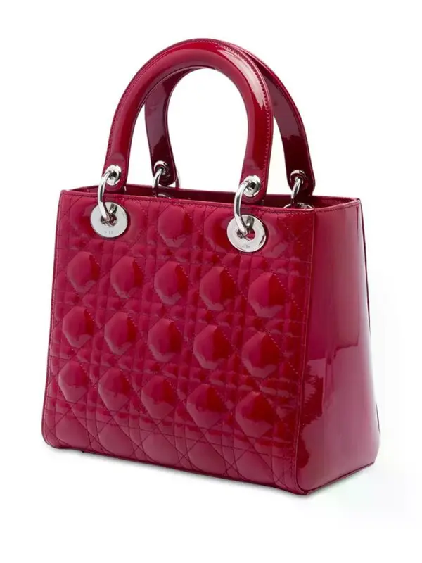 Dior 2013 Medium Patent Cannage Lady Satchel