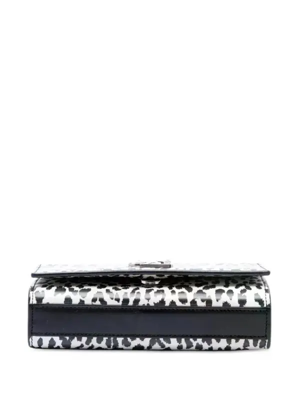 Saint Laurent 2014 Small Calfskin Leopard Print Monogram Kate Crossbody Bag