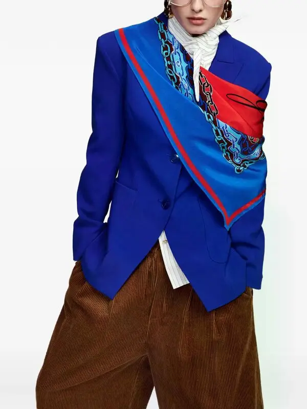 Essentiel Antwerp Knightly Single-breasted Padded-shoulder Blazer