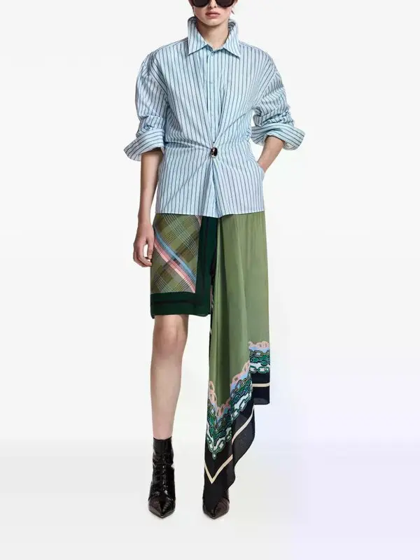 Essentiel Antwerp Krystal Striped Asymmetric Shirt