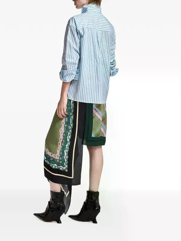 Essentiel Antwerp Krystal Striped Asymmetric Shirt