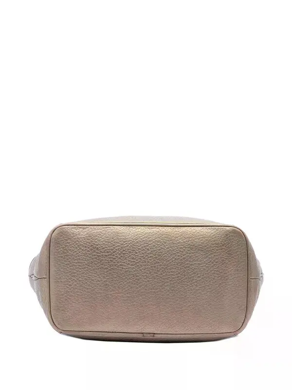 Loewe 2013 Metallic Leather Anagram Fusta Tote Bag